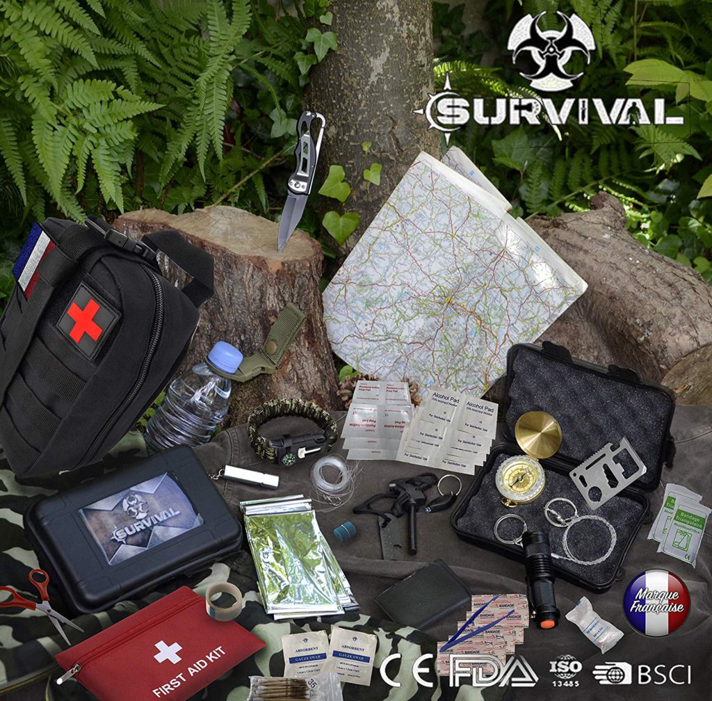 Kit de survie d'urgence (88 outils) - Comment survivre dans la nature